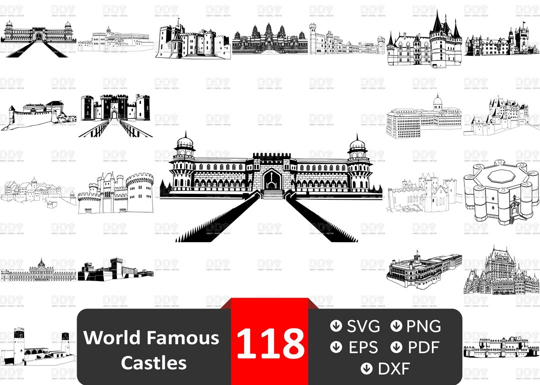Castle Svg, Castle SVG Bundle, Castle Svg Cricut, Castle Svg File ...