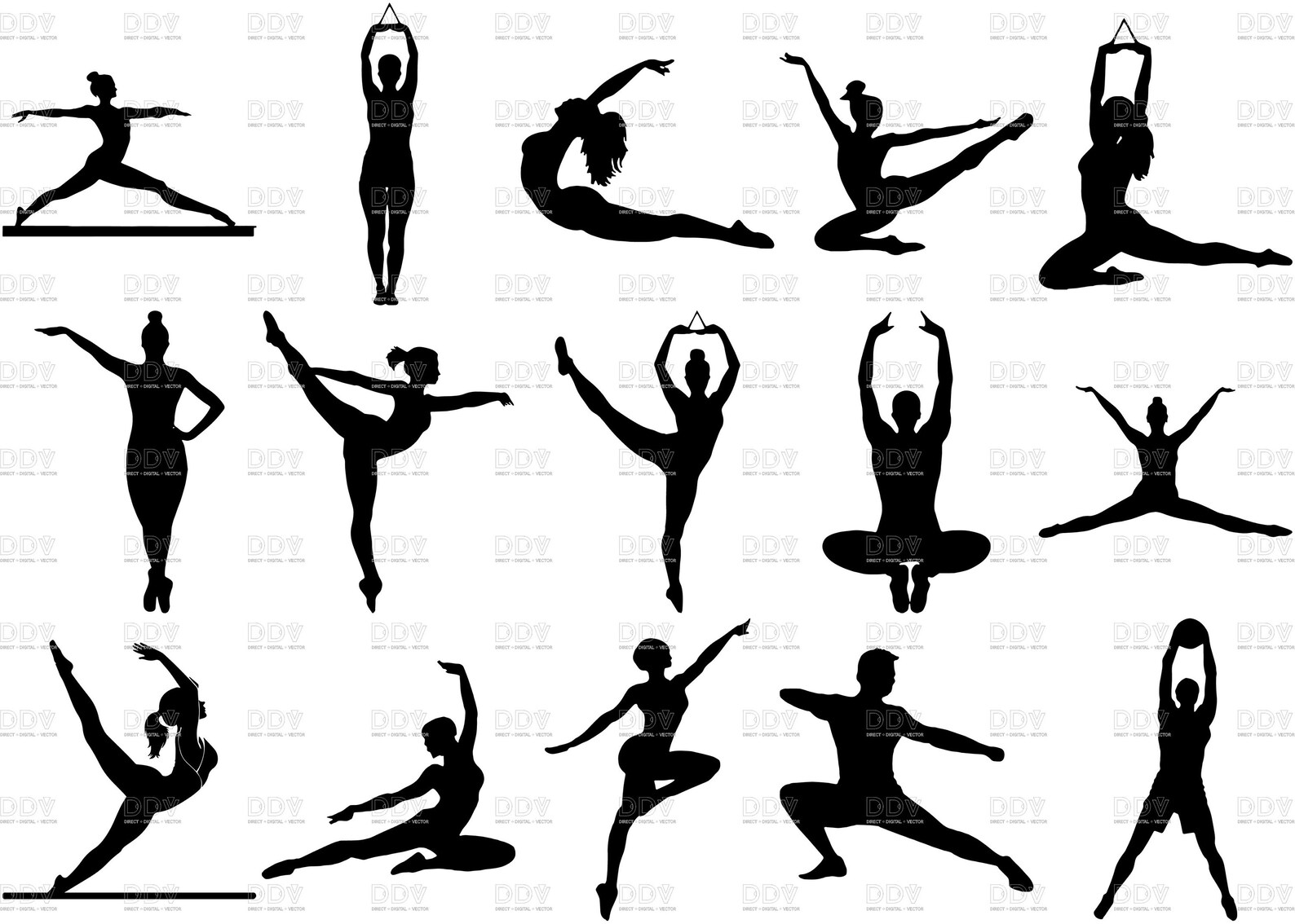 Gymnastics Svg Bundle, Vector File, Gymnastics Svg, Gymnastics Png ...