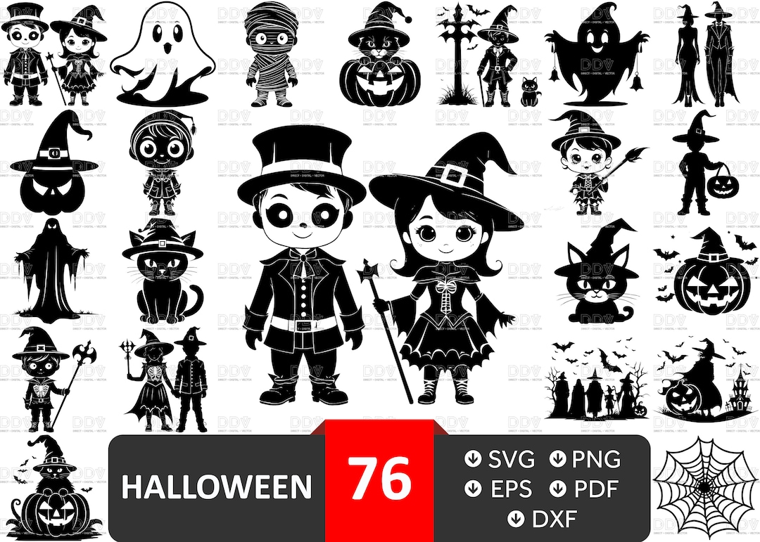 Halloween Svg Bundle, Vector File, Halloween Svg, Halloween Svg Files ...