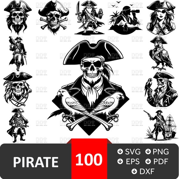 Pirate Silhouette - Etsy