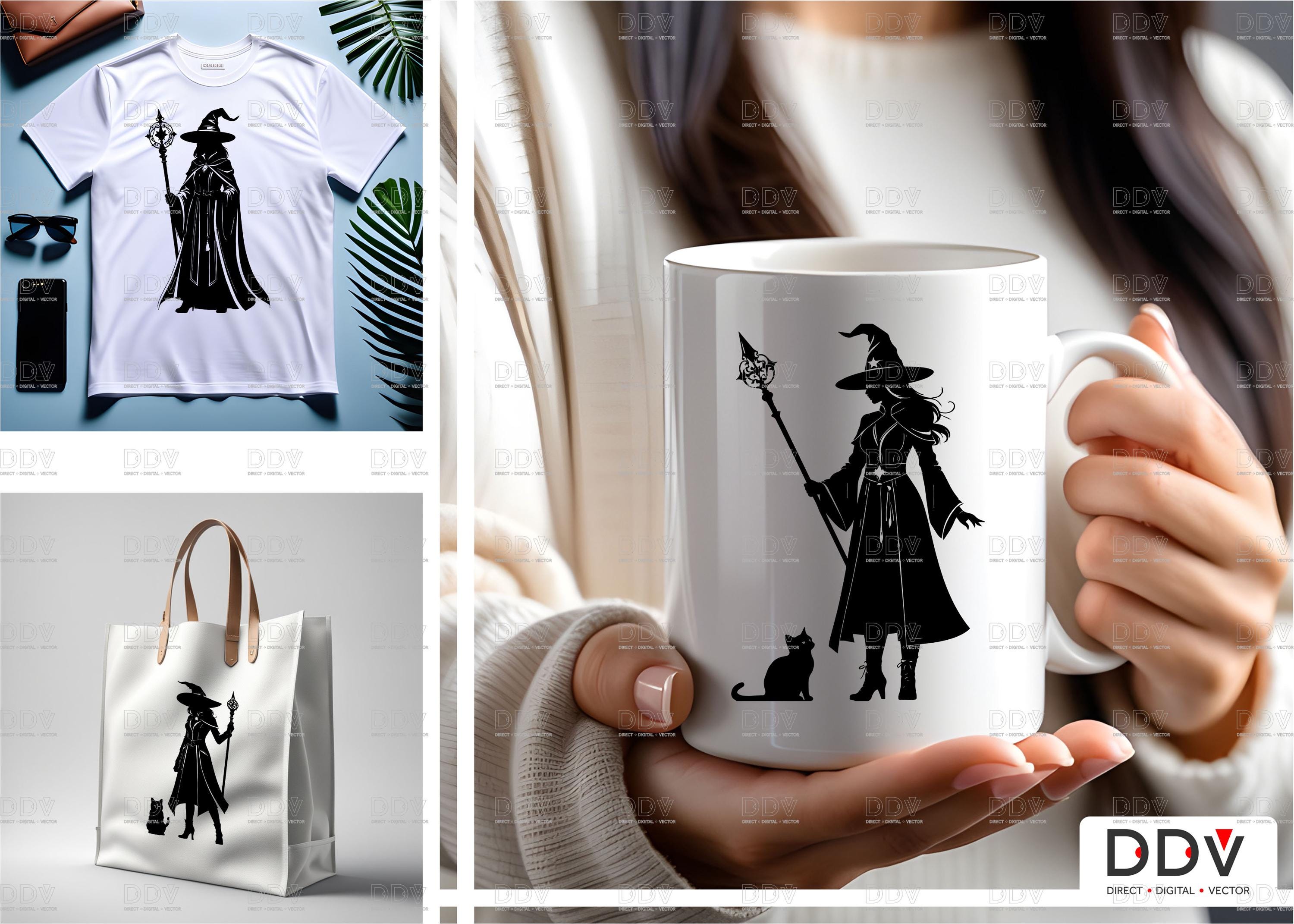 Wizard Svg,wizard Vector File,fantasy Scene Svg,female Wizard Svg ...