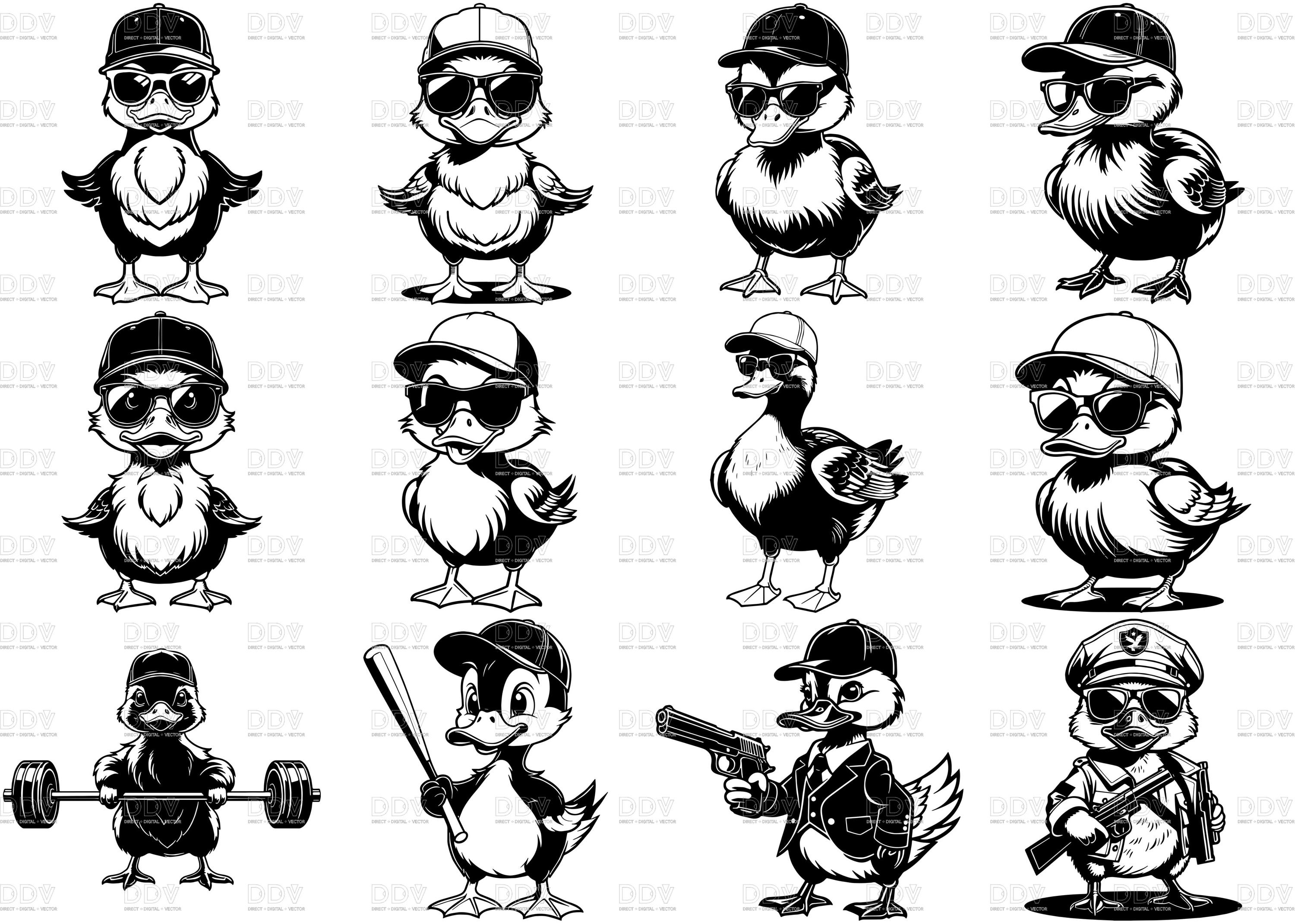 Duck Svg, Duck Bundle Svg, Cute Duck Svg, Rubber Duck Svg, Duck With ...