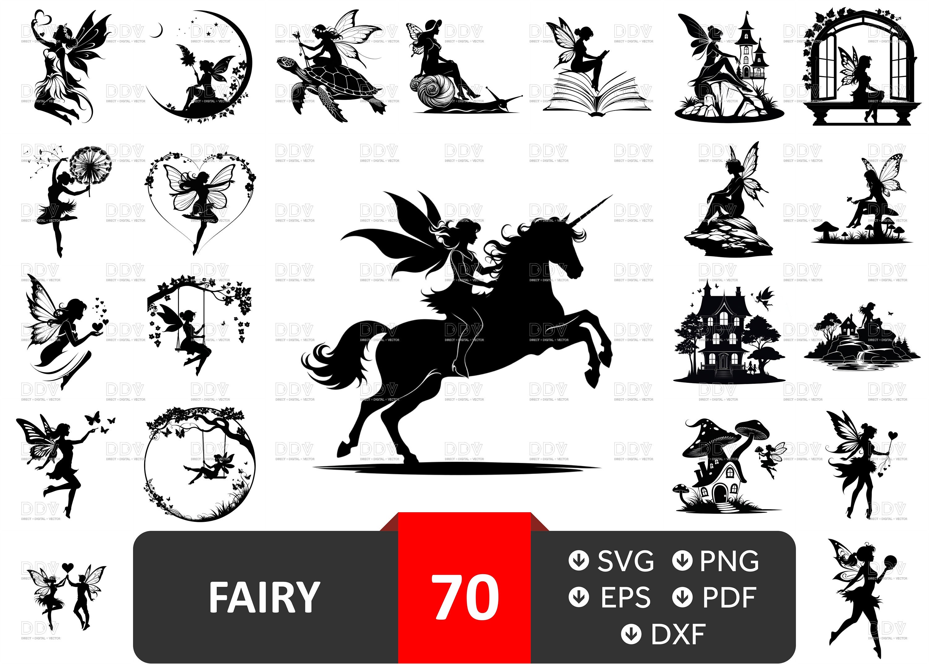 Fairy Svg,fairy Vector File,magical Fairy Svg,fairy Svg Bundle,fairy ...