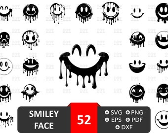 Middle Finger Smiley Face Svg, Happy Face Svg, Smiley Svg, Smiley Face ...