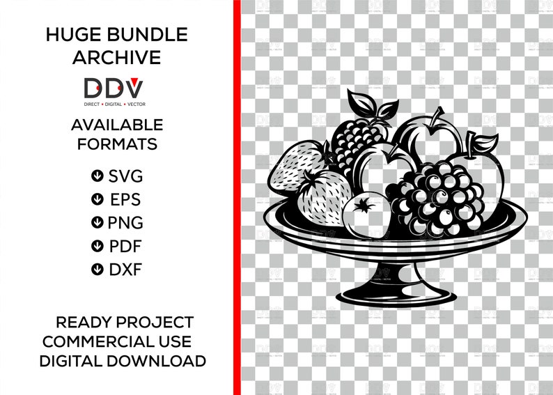 Fruit Svg, Fruit Svg Bundle, Fruit Png, Fruit Clipart, Summer Fruit ...