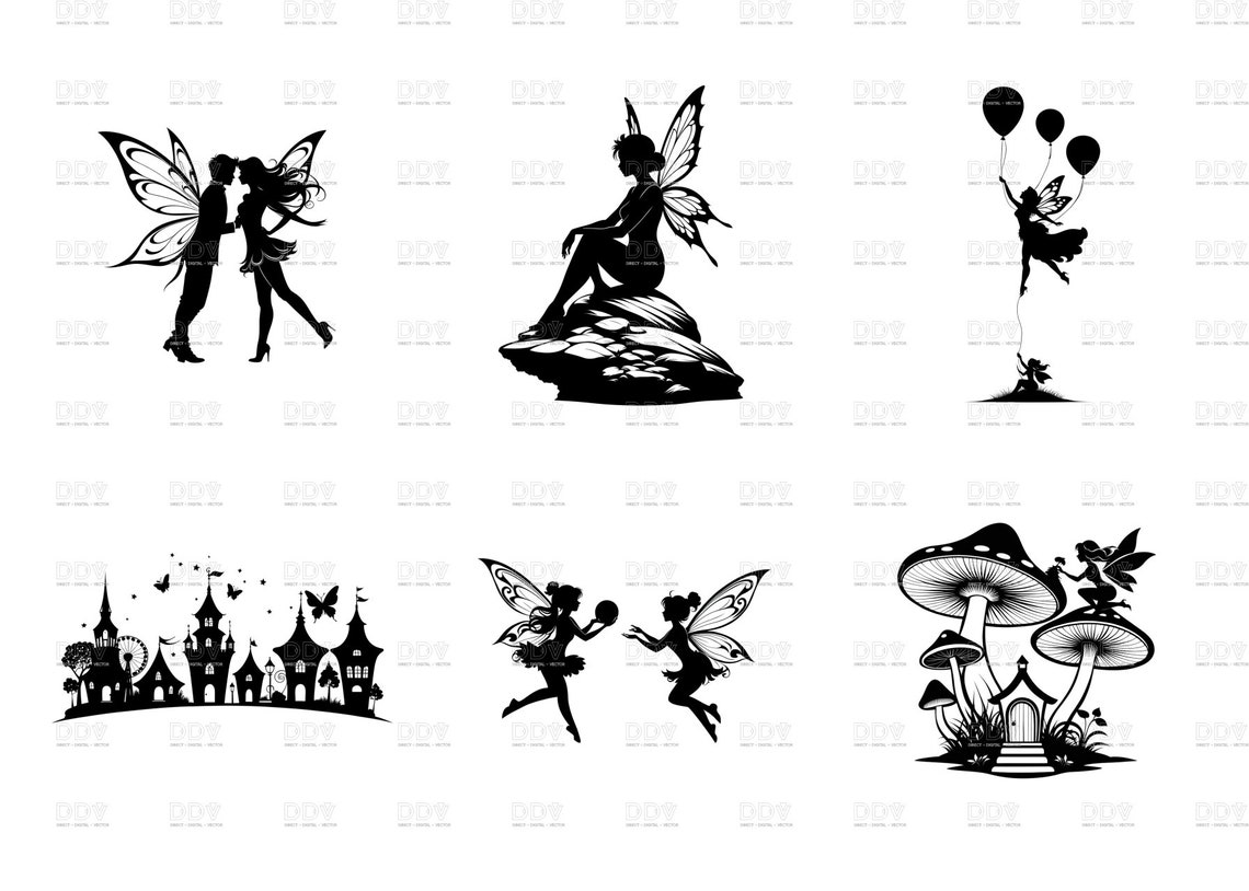 Fairy Svg,fairy Vector File,magical Fairy Svg,fairy Svg Bundle,fairy ...