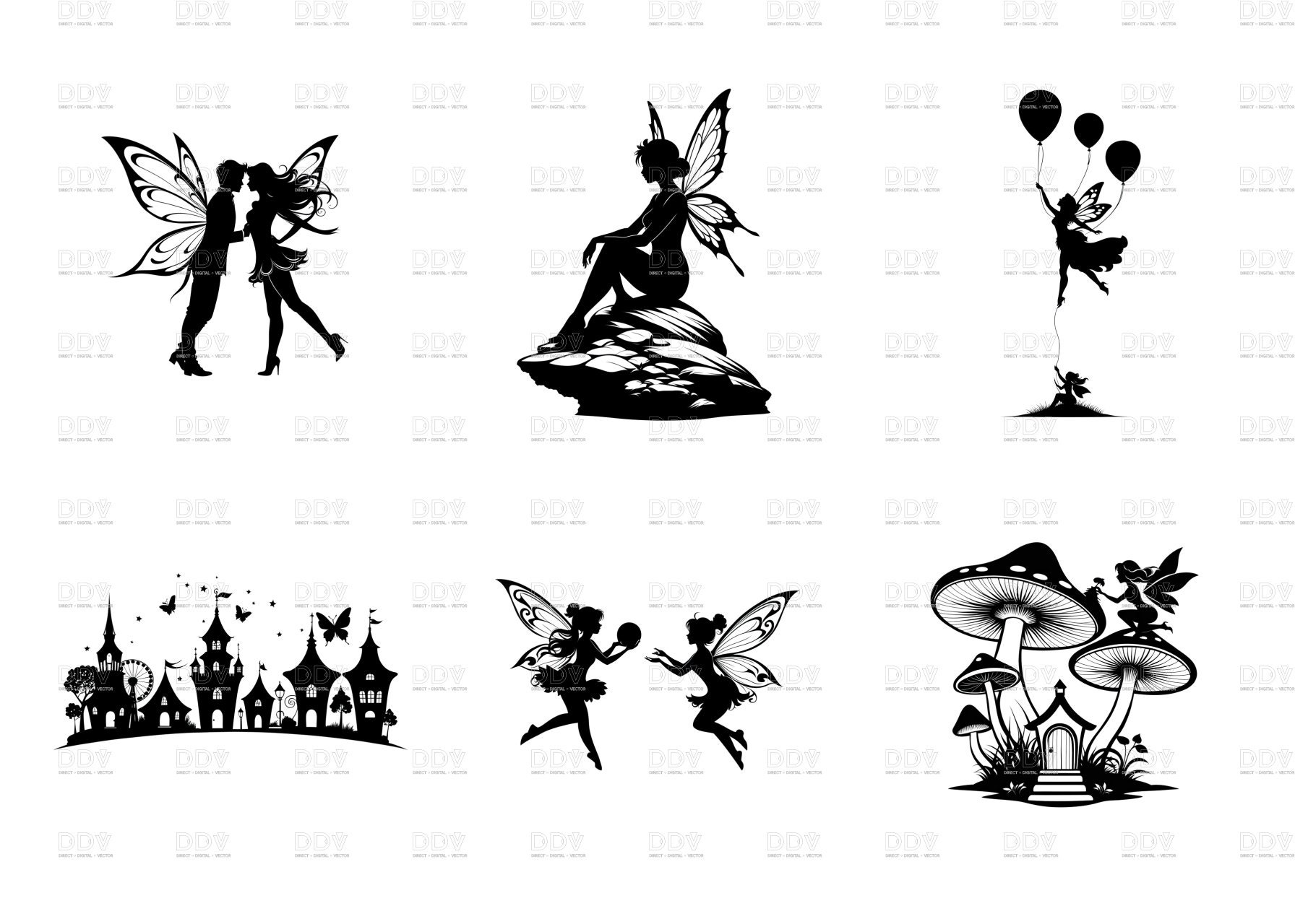 Fairy Svg,fairy Vector File,magical Fairy Svg,fairy Svg Bundle,fairy ...