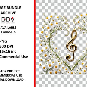 Music Note Heart Png, Flower Music Notes Clipart, Music Clipart, Png ...