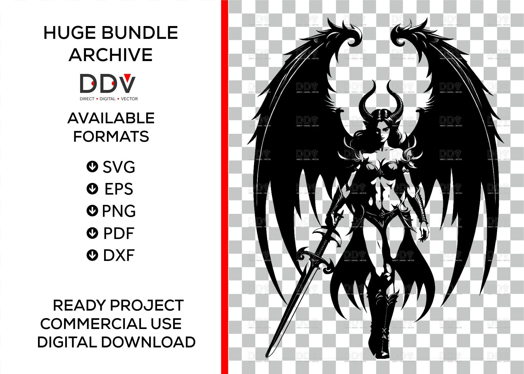 Female Fallen Angel Svg,angel Vector File,angel Svg Bundle,angel ...