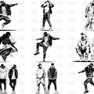 Hip Hop Svg, Hip Hop Svg Bundle, Hip Hop Cut Files, Rap Svg, Old School ...