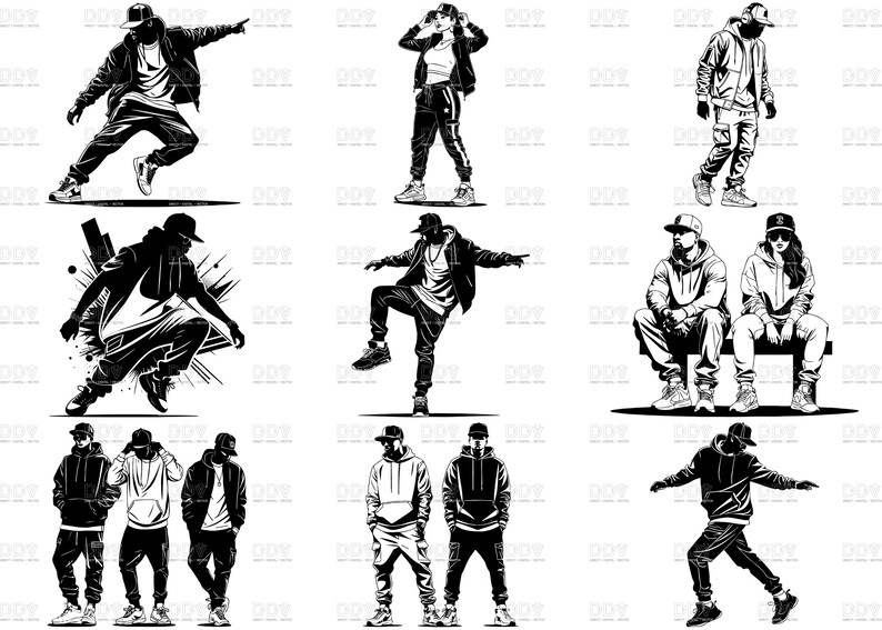 Hip Hop svg, paquete Hip Hop svg, archivos Hip Hop Cut, rap svg, Old ...
