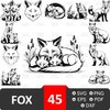 Baby Fox Layered SVG Cut File for Cricut and Silhouette - Forest Animal ...