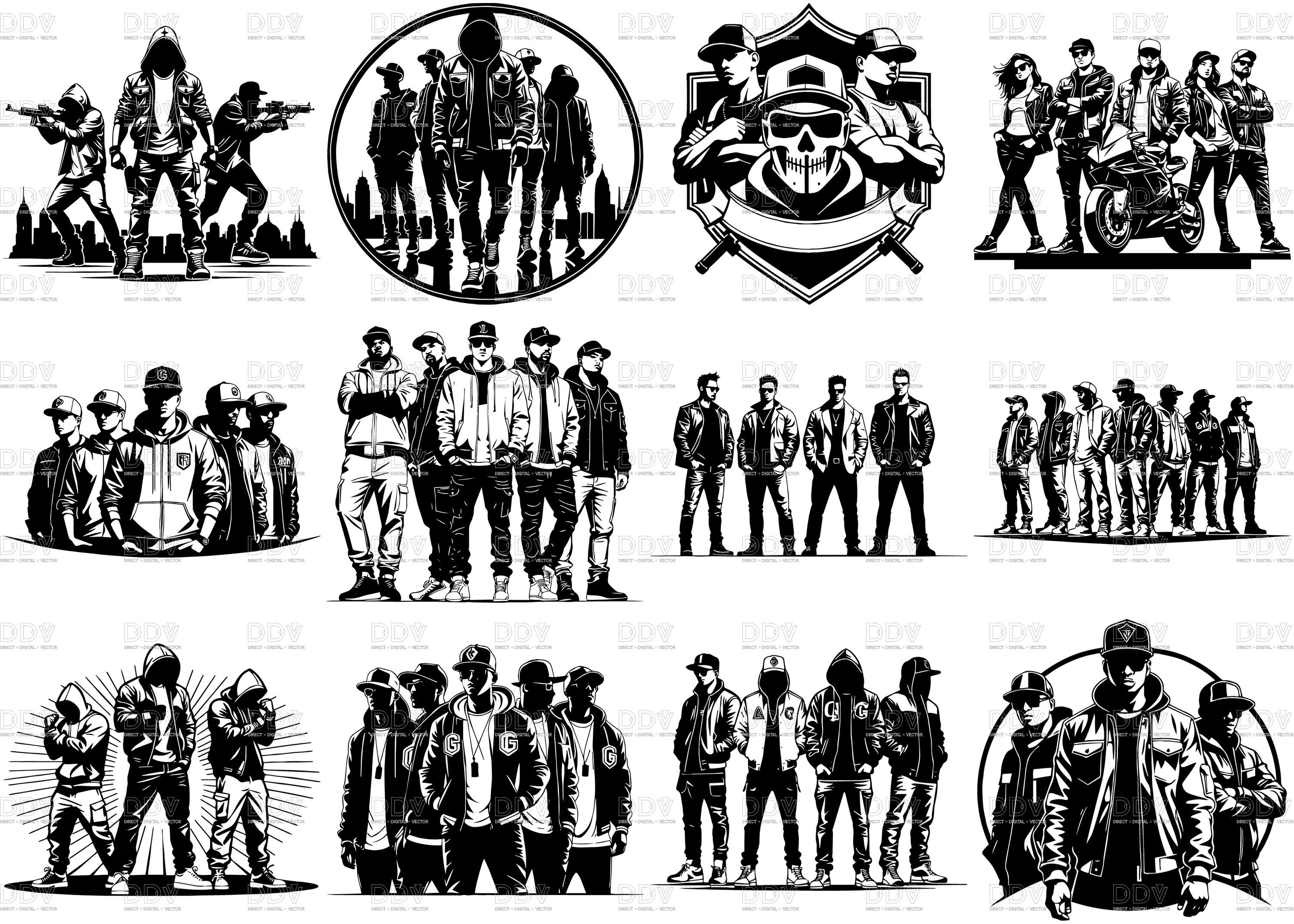 Gang Svg Bundle, Gangster Svg, Mafia Svg, Fight Club Svg, Street Gangs ...