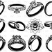 Ring Svg Bundle, Wedding Ring Svg, Two Rings Svg, Marriage Rings Svg ...