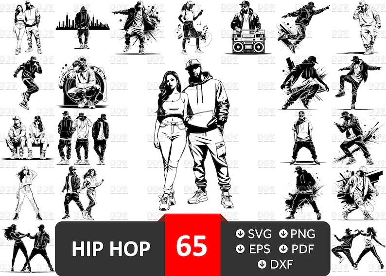 Hip Hop Svg, Hip Hop Svg Bundle, Hip Hop Cut Files, Rap Svg, Old School ...