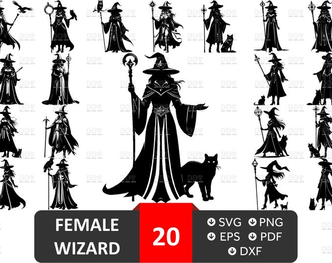 Wizard SVG, Wizard Cut File, Wizard DXF, Wizard PNG, Wizard Clipart ...