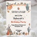 Editable Native American Birthday Invitation, Neutral Colours Printable ...