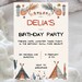 Editable Boho Birthday Invitation: Neutral Colors, Fun Design (canva ...