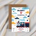 Children Train Birthday Invitation, Cute Train Party Invite Template ...