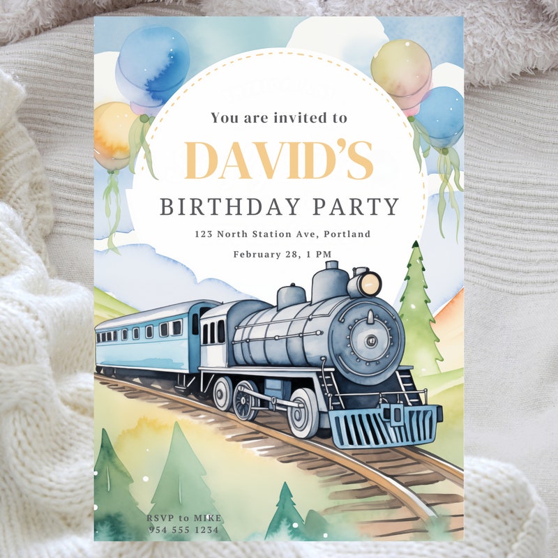 Train Birthday - Etsy
