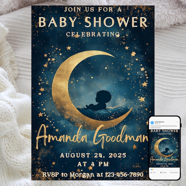 Moon Theme Baby Shower - Etsy