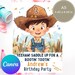 Editable Cowboy Birthday Invitation: Rustic Wild West Party (digital ...
