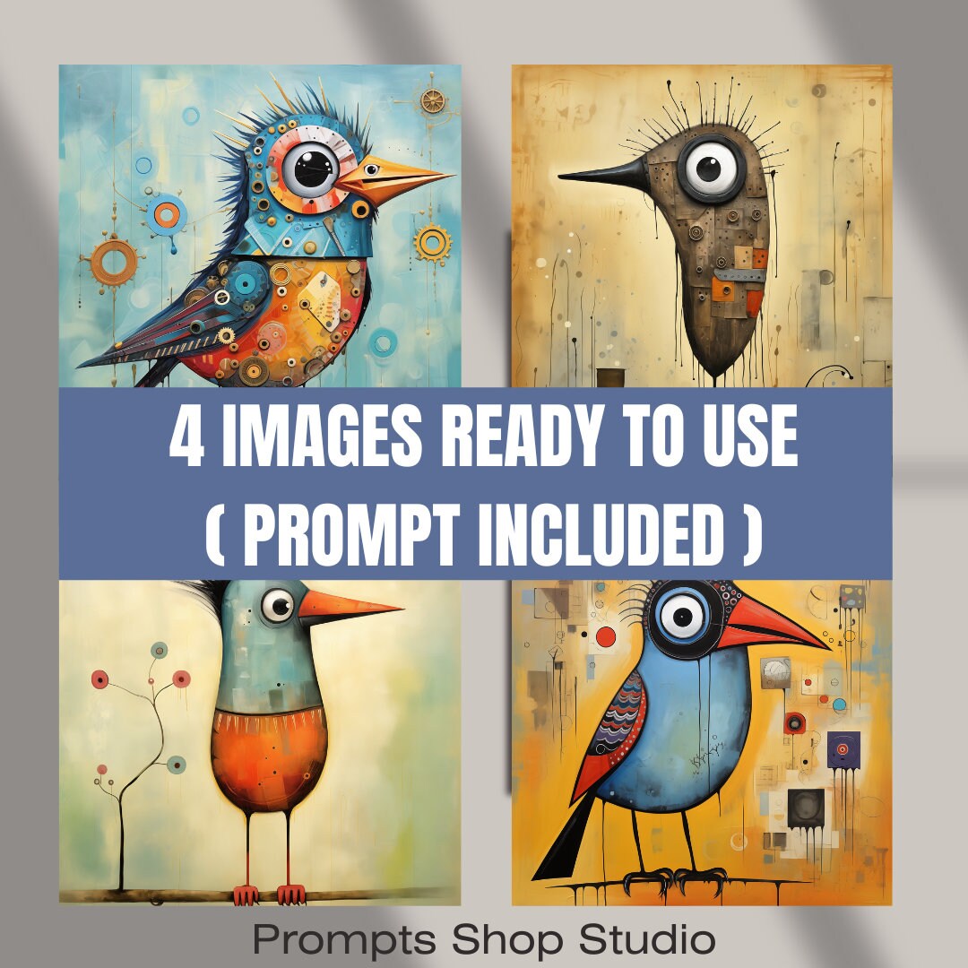 Whimsical Birds, Midjourney Art, Digital Project, Midjourney Prompt, Image With Prompt, AI Art ...