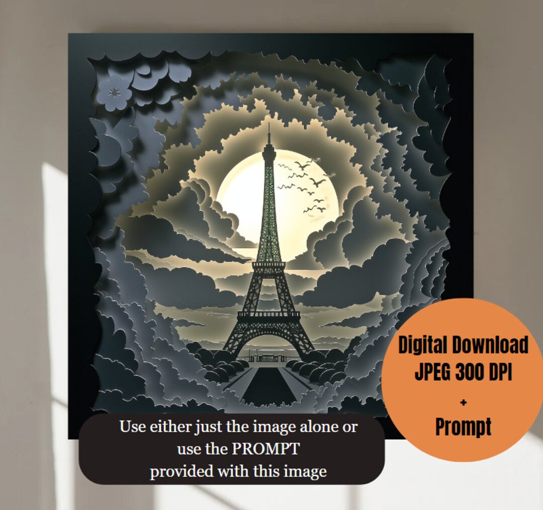 Paris at Night, 3D, Midjourney Art, Digital Project, Midjourney Prompt, Image With Prompt, AI ...