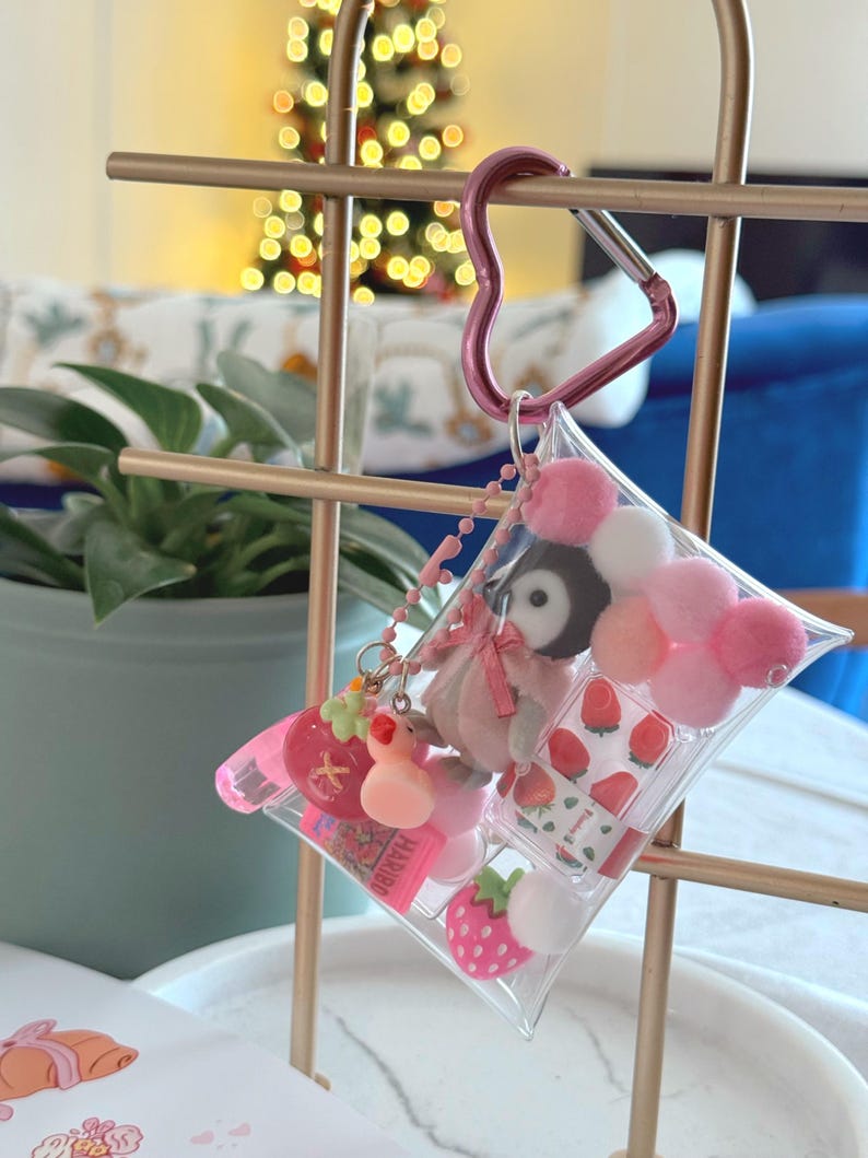 Calico Critter Penguin Gacha Pouch Keychain - Etsy