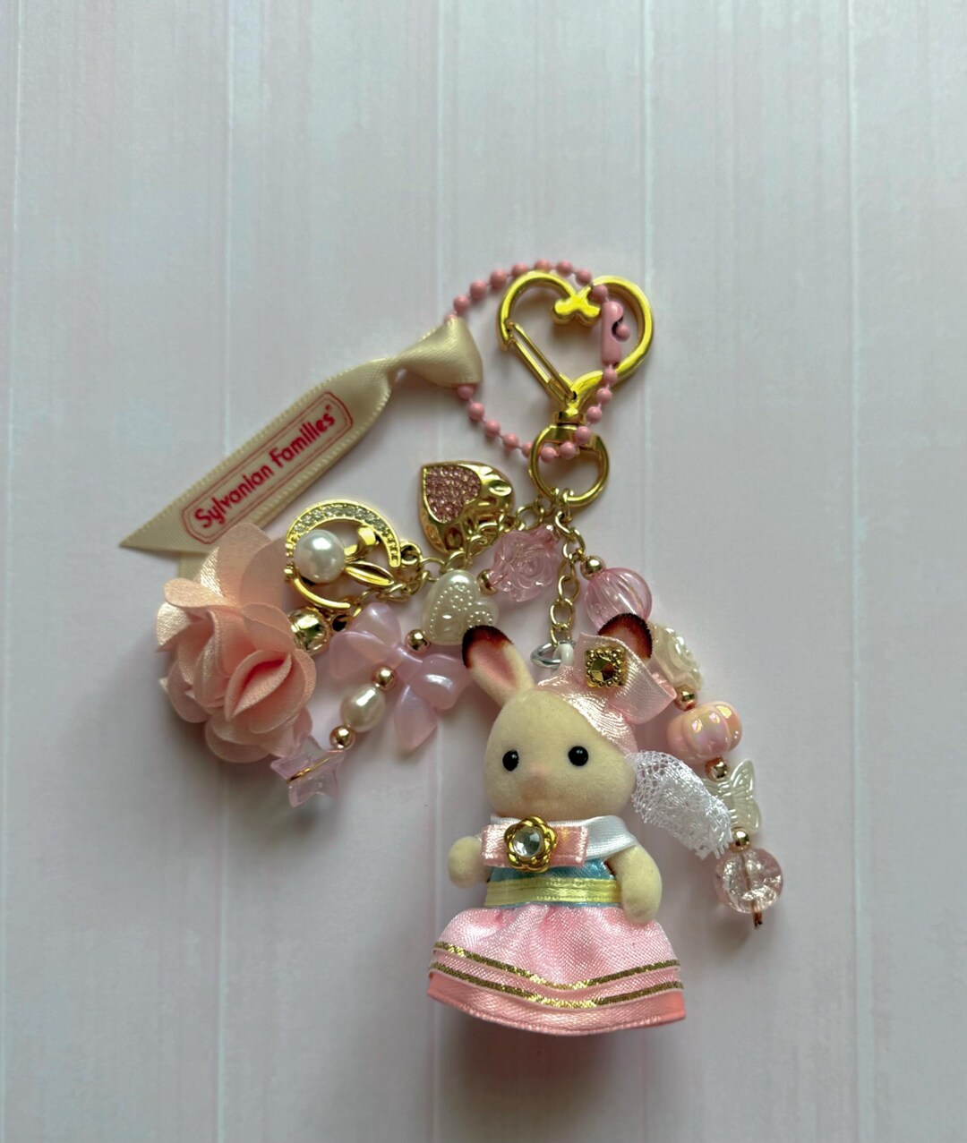 Calico Critter / Pink Princess Keychain - Etsy