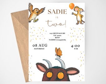 Gruffalo, Gruffalo Birthday Party Invitation, Gruffalo Party, the ...