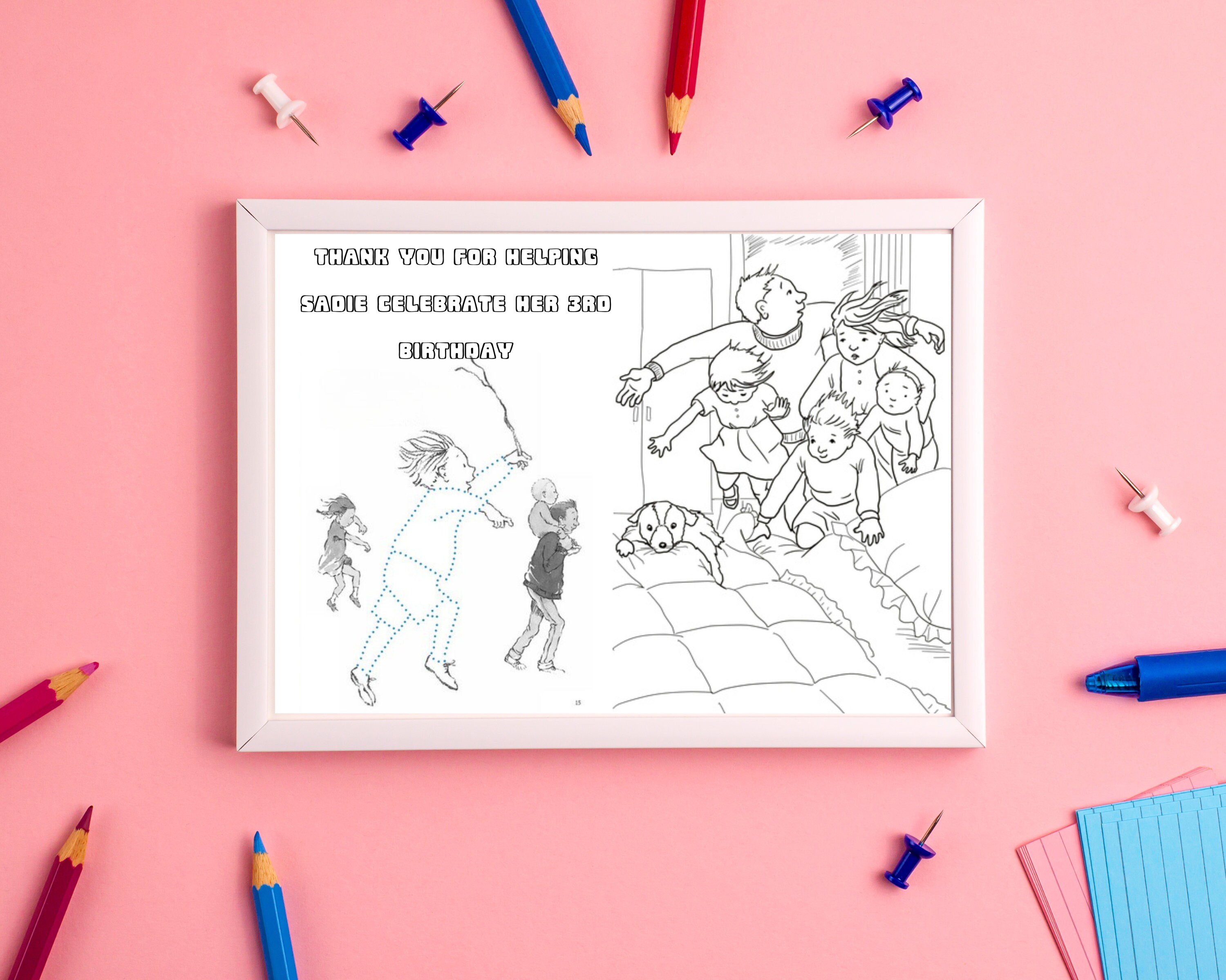 We're Going on a Bear Hunt Activity Sheets Birthday Party Favour ...