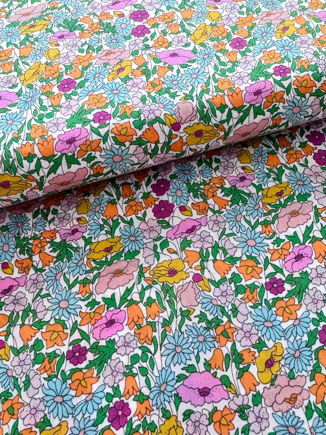 Liberty Fabric. Tana Lawn ™. Poppy Forest A Fabric - Etsy