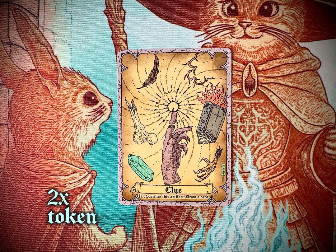 Clue, Colorless Artifact, 2x MTG Plastic Tokens - Etsy