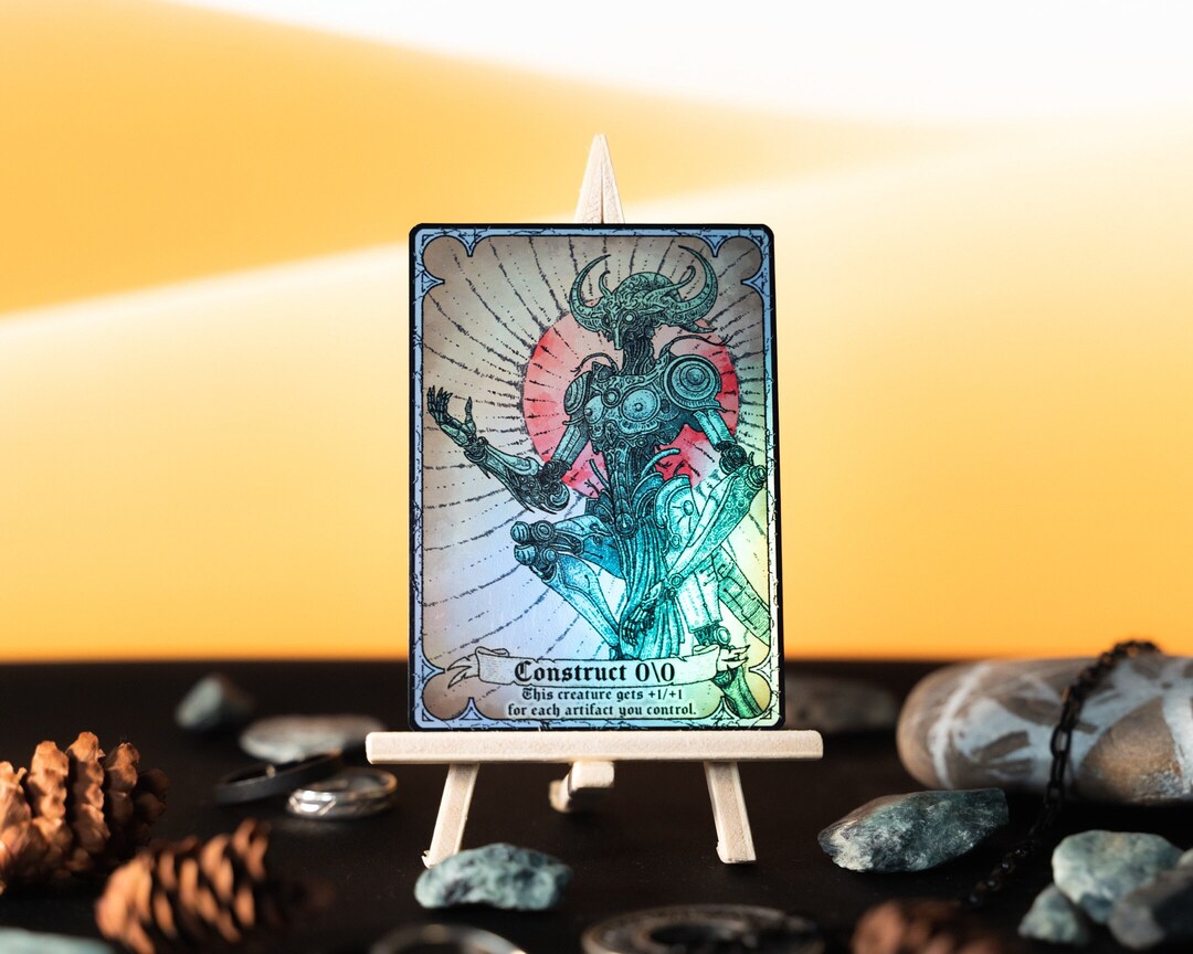 Construct 0/0, Colorless Creature Artifact, MTG Foil Token - Etsy UK
