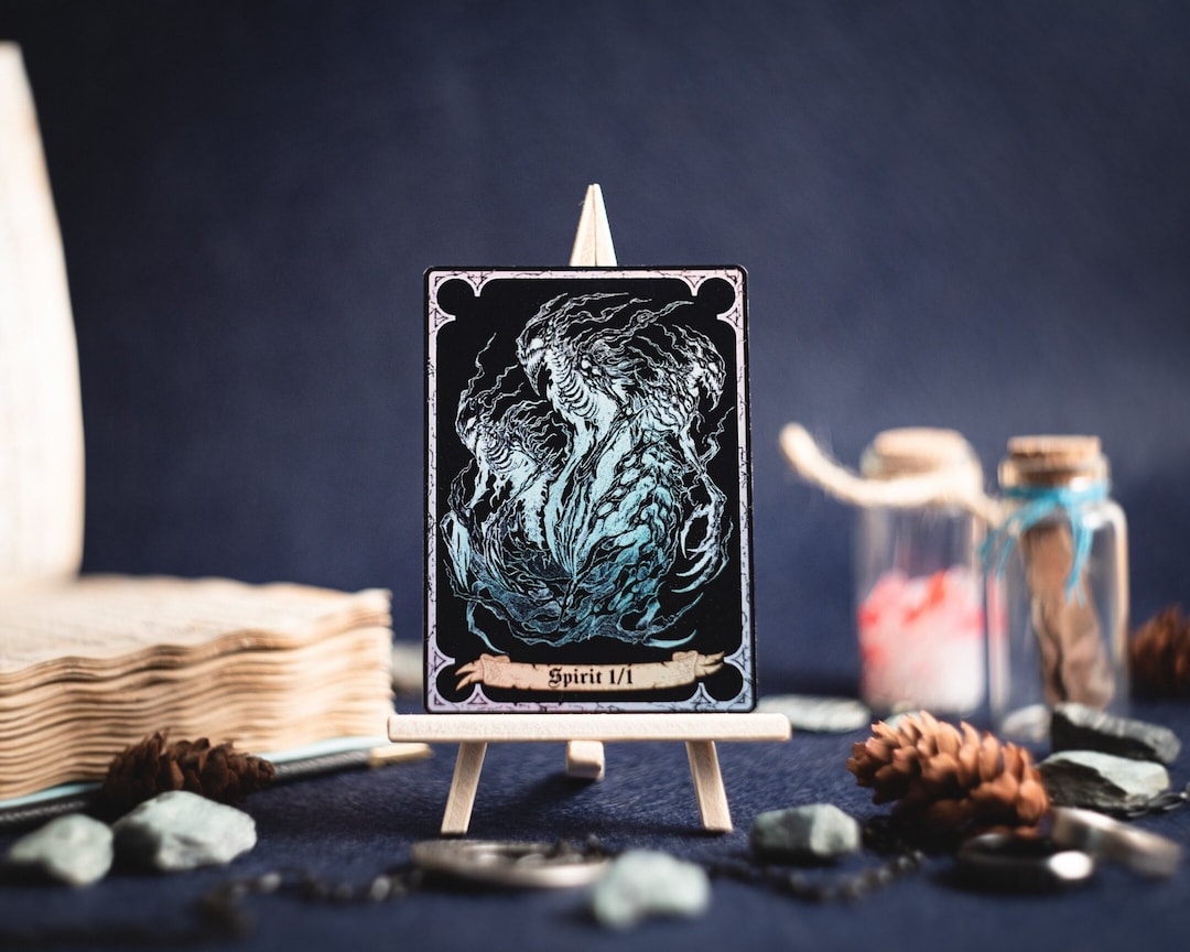 Spirit 1/1, Colorless Creature, Foil Token MTG - Etsy