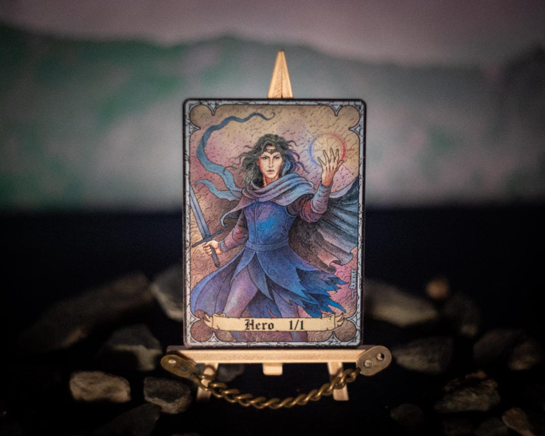 Hero 1/1, Colorless Creature, MTG Foil Token - Etsy