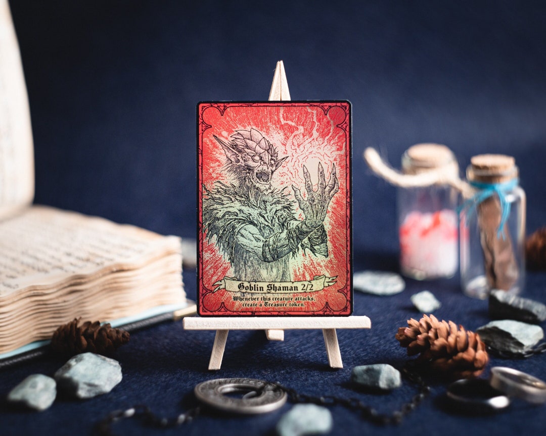 Goblin Shaman 2/2, Red Creature, MTG Foil Token - Etsy