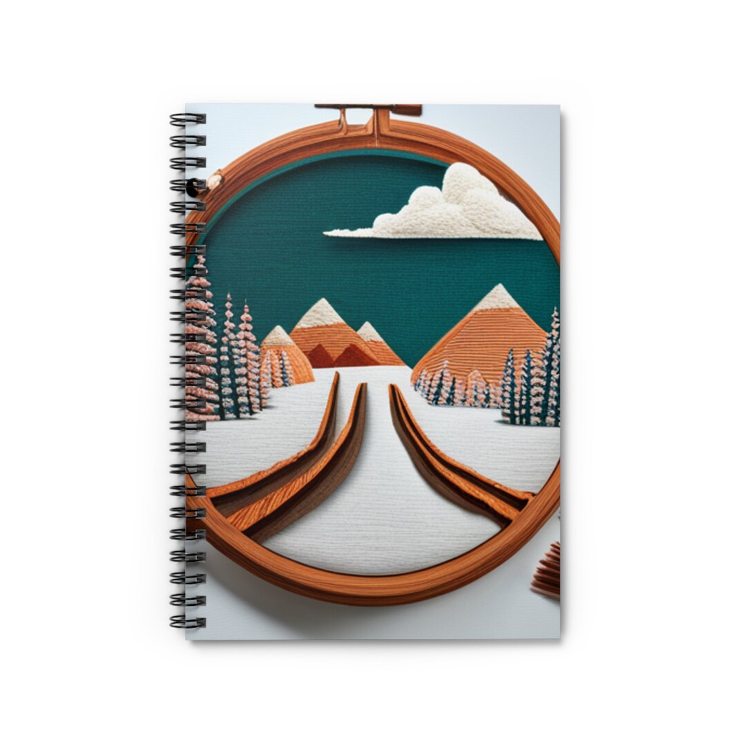 Embroidery Hoop Art Spiral Notebook: Home Body - Etsy