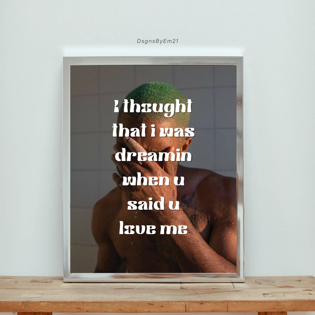 Frank Ocean Lyric Digital Download - Etsy
