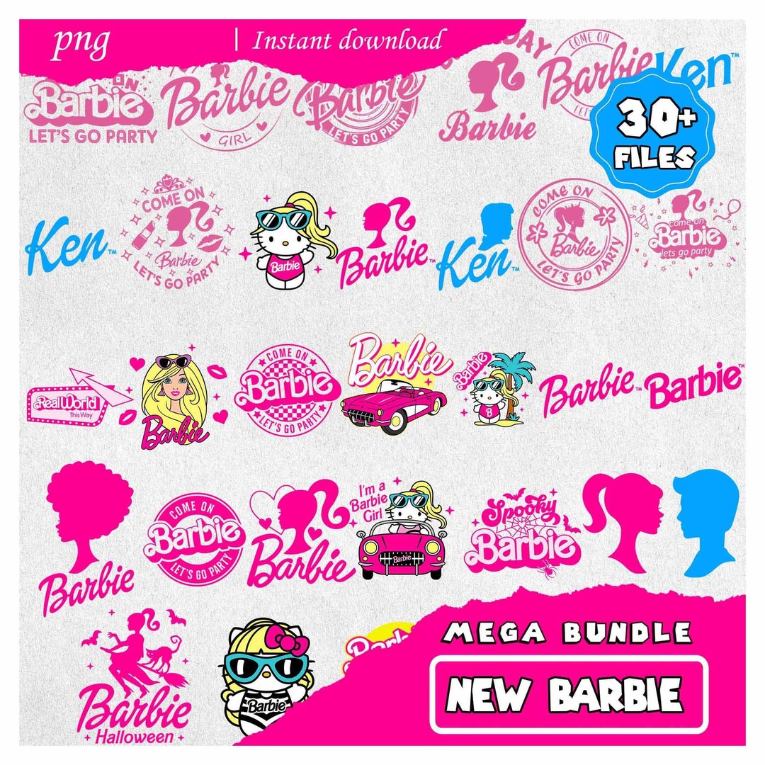 Top Barbie Svg Bundle, SVG, Princess Silhouette, Pink Doll Svg, Girl ...