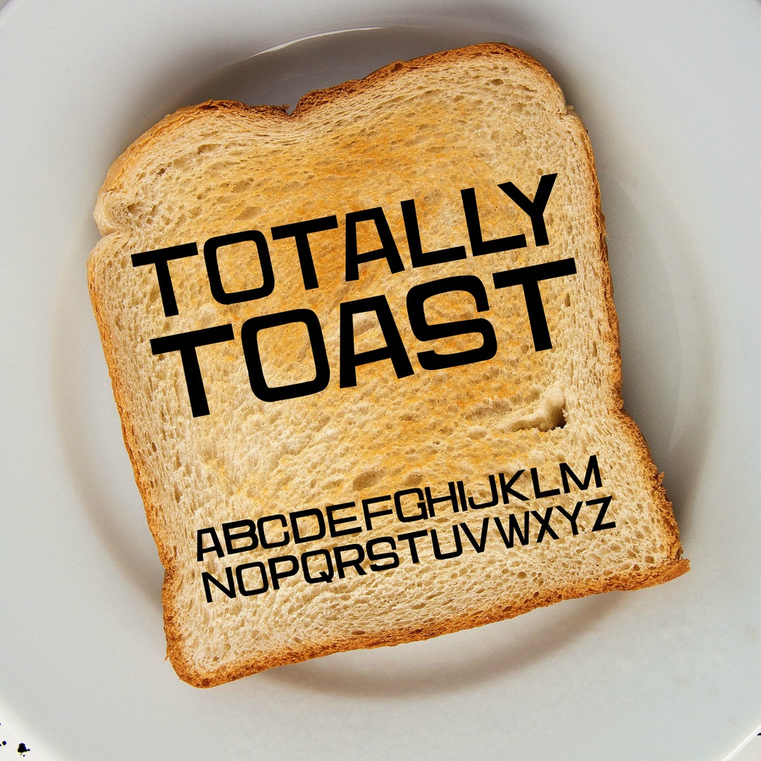 Totally Toast Typeface - Etsy