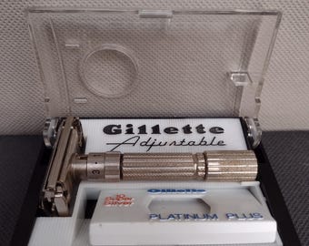 1959 Gillette FATBOY Adjustable Vintage Safety Razor Date Code E2 - Etsy