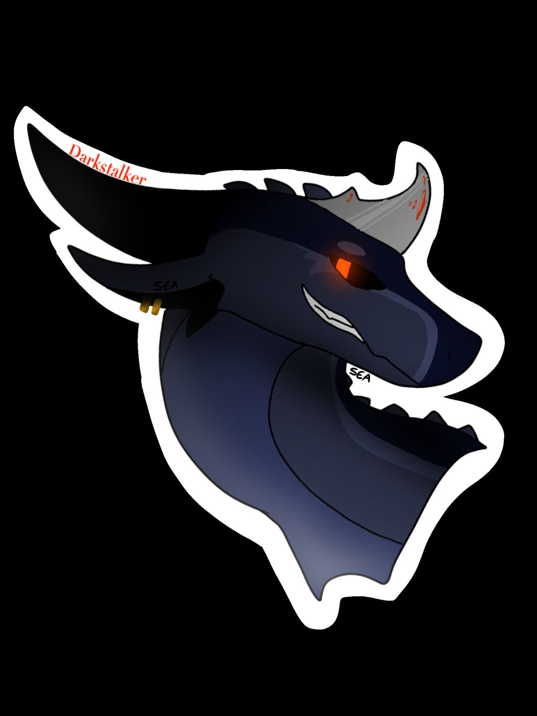 Darkstalker WOF Digital Print Sticker - Etsy