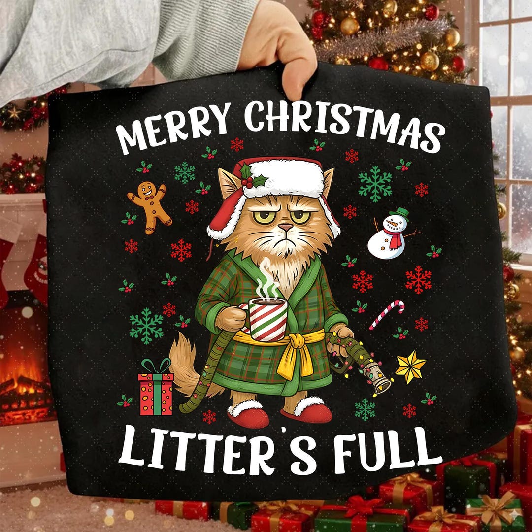 Litter's Full Christmas Vacation Parody Cat Png Digital Download ...
