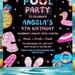 EDITABLE Pool Party Template, Sleepover Swim Pool Party Birthday Fun ...