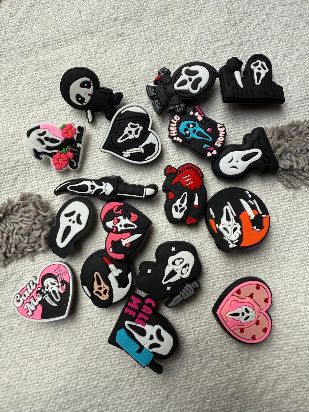 Ghost Face Scream Shoe Charms - Etsy UK