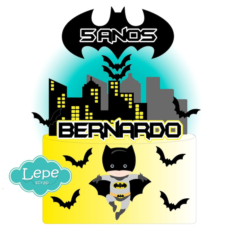 Batmans Cake Topper - Etsy