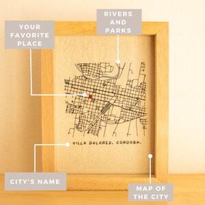 Custom Map Embroidered Custom City Map Gift for Traveler City Map ...