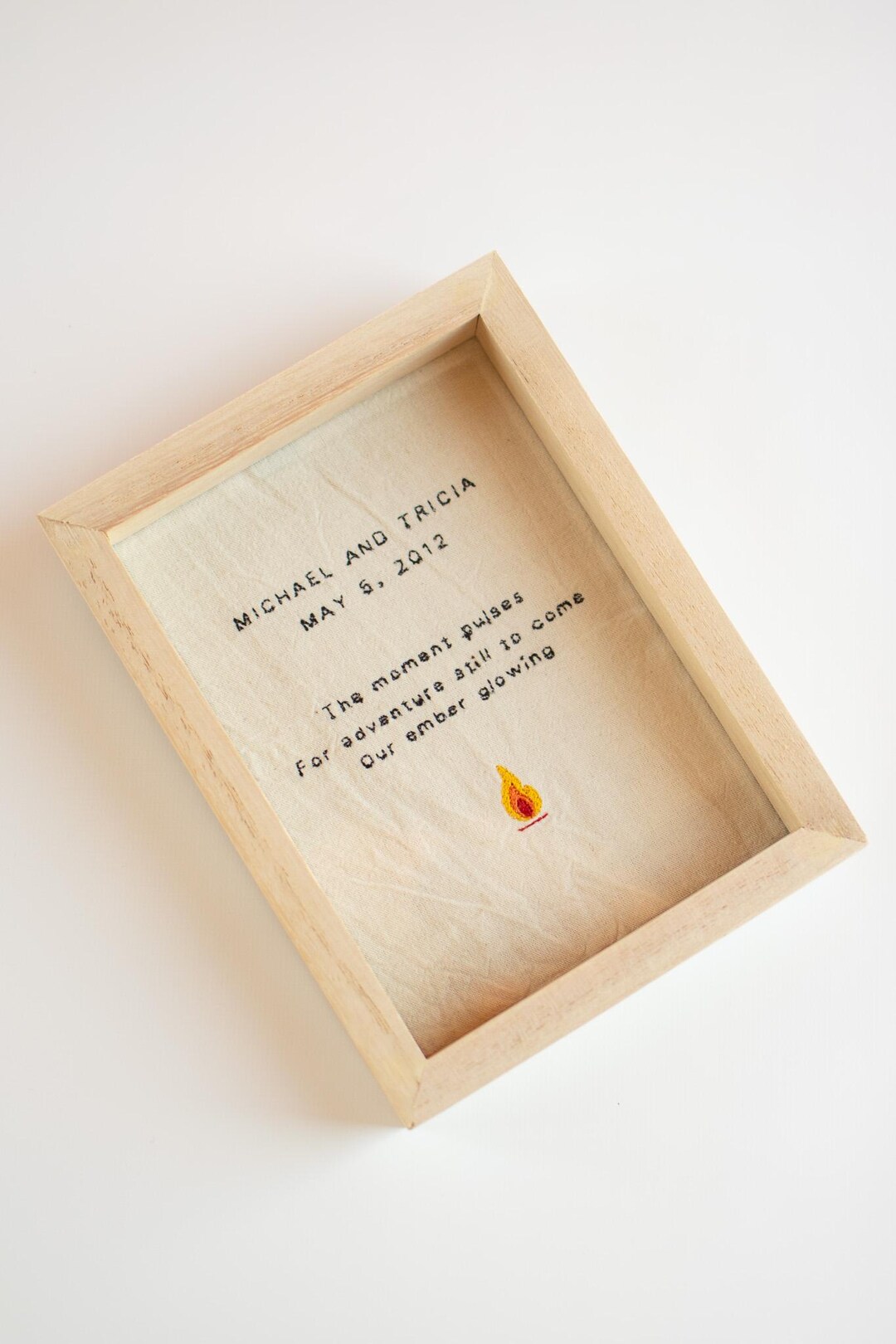 Custom Embroidered Poem Art: Personalized Haiku Gift - Etsy